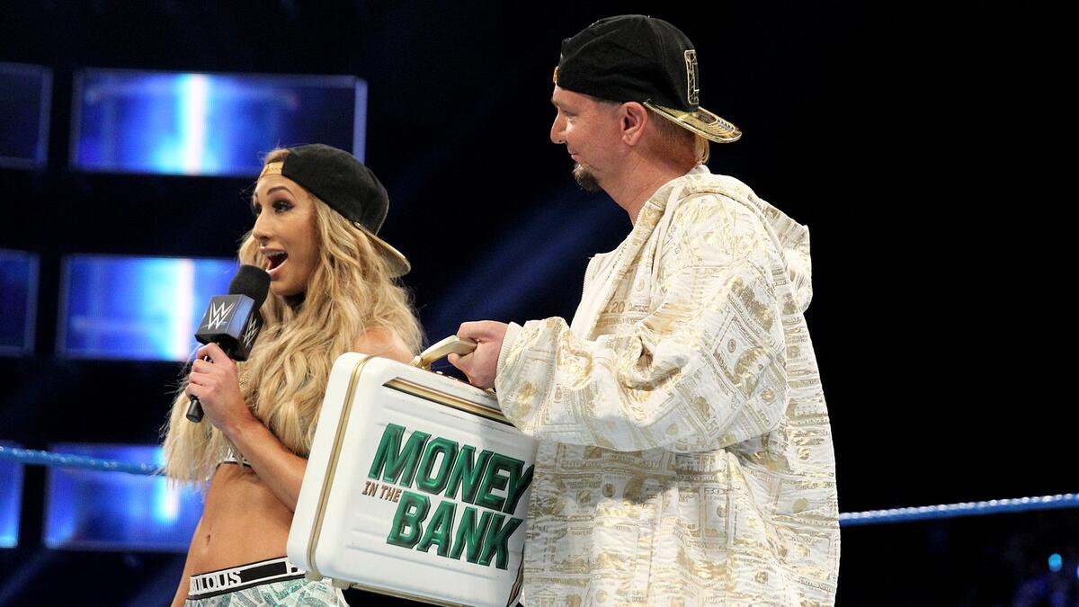 Carmella And James Ellsworth Address The Womens Money In The Bank Ladder