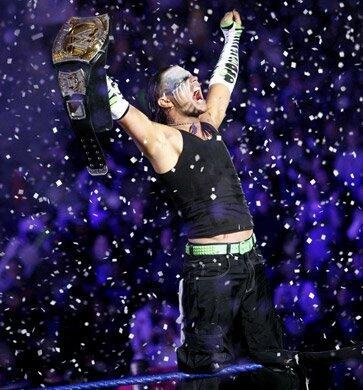 Jeff Hardy Celebrates His WWE Championship Win WWE Jeff Hardy Celebrates His WWE Championship Win WWE