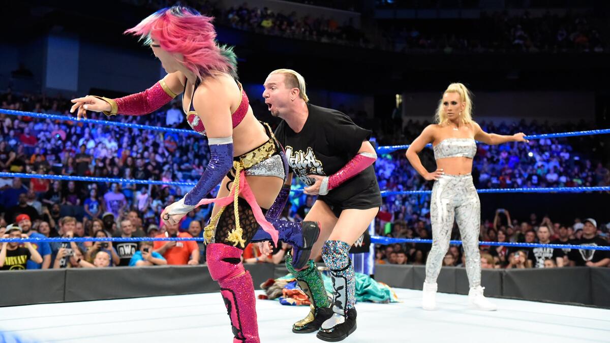 Asuka Confronts Carmella And James Ellsworth Photos Wwe